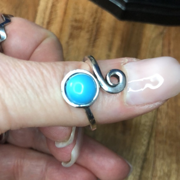 Jewelry | 325 Scroll With Stone Cuff Ring | Poshmark